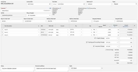 Create An Invoice In Output Books GST Billing Software