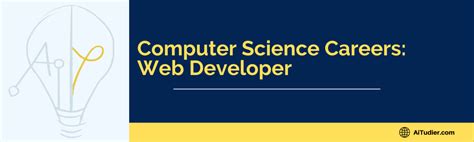 Computer Science Careers Web Developer