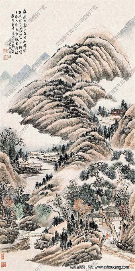 王时敏作品 山水 14 高清大图下载 名画油画网