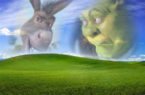 обои на пк в 2025 г Шрек Обои для компьютера Самодельные плакаты