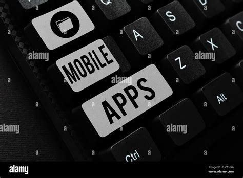 Writing Displaying Text Mobile Apps Conceptual Photo A Software Application Designed To Run On