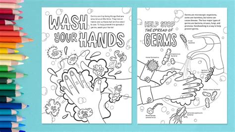 Washing Hands Coloring Pages