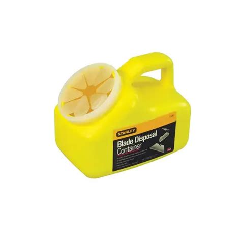 Stanley 11 080 Plastic Blade Disposal Container Yellow Buy Now