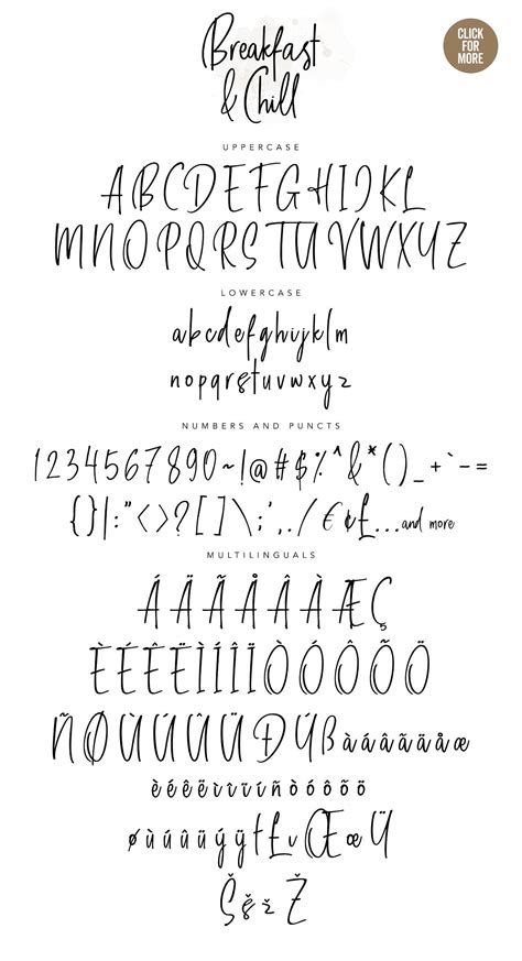 Breakfast And Chill Script Font Free Fonts