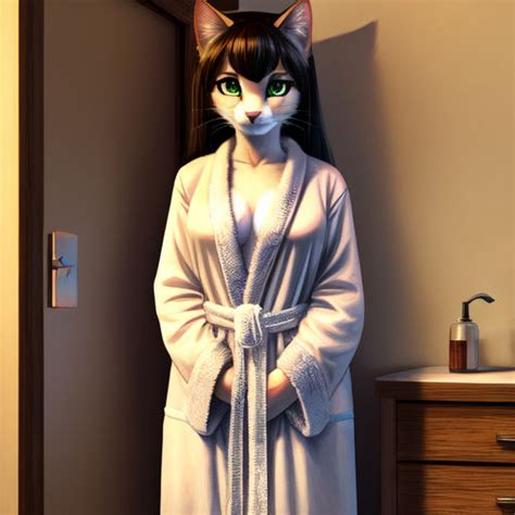 Cat Bathrobe 4 By Hardboildchicken On Deviantart