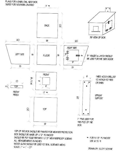 Barn Owl Nest Box Plans ~ Outdoor Wood Vise