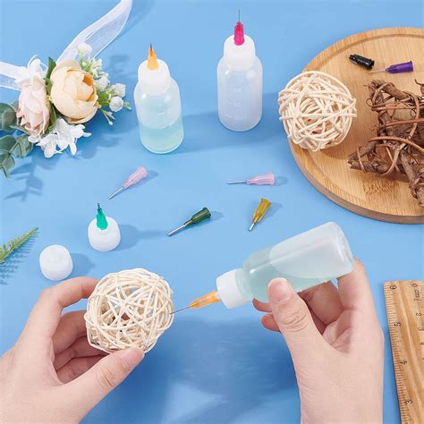 Benecreat 12 Pack 1oz Precision Tip Applicator Bottles Set Diy Quilling Glue Oiler Bottle With