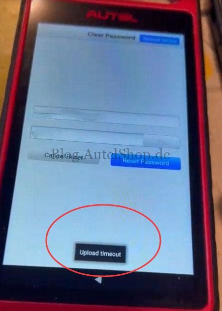 Solved Autel KM100 Screen Lock Password Reset Upload Timeout Issue