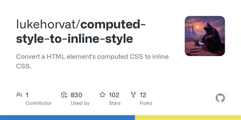 Github Lukehorvatcomputed Style To Inline Style Convert A Html