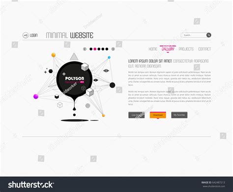 Colorful Abstract User Interface Vector Design Stock Vector Royalty