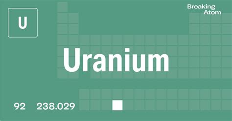 Uranium Periodic Table Symbol