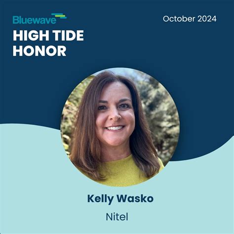 Congratulations Kelly Wasko And Thank You Bluewave Technology Group Nitel