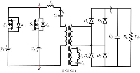 proposed dual input single output isolated resonant converter