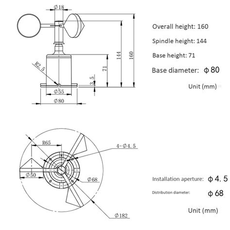 0 70m s wind speed sensor environment signal outpu grandado