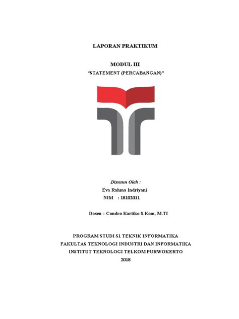 laporan praktikum algoritma pemrograman 3 percabangan pdf
