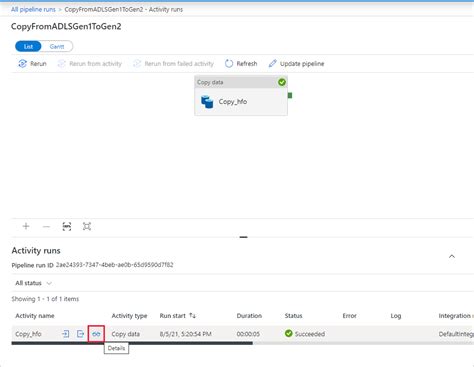 Copy Data From Azure Data Lake Storage Gen1 To Gen2 Azure Data Factory Microsoft Learn