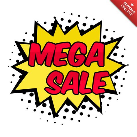 Mega Pop Art Comic Style Text Effect Template Free Design Template