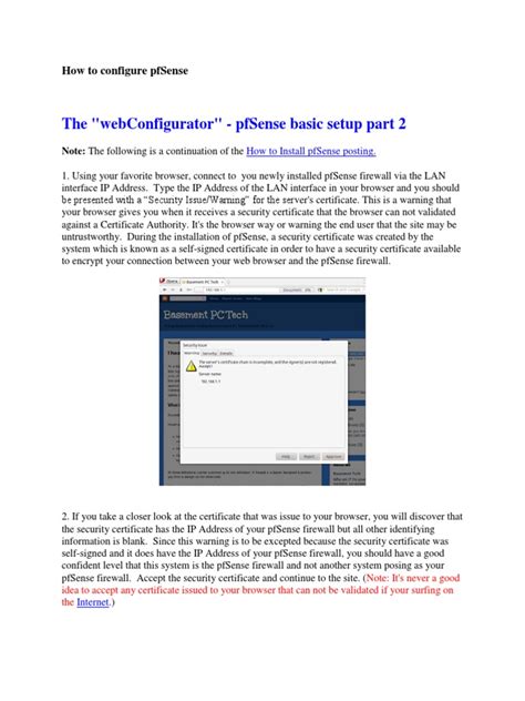 How To Configure Pfsense Pdf Public Key Certificate Domain Name System