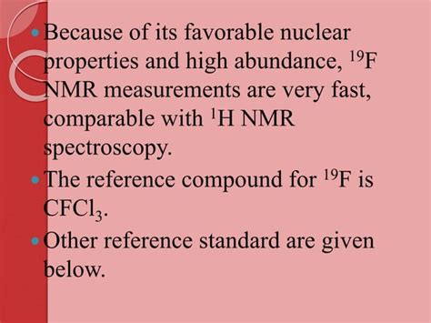 Nmr Spectroscopy Of Fluorine 19 Pptx