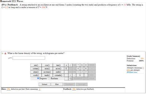 solved homework 12 2 waves 8 problem 6 a string