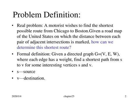 ppt efficient algorithm for finding shortest paths in directed graphs powerpoint presentation