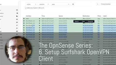 The Opnsense Series6 Setup Surfshark Openvpn Client Youtube