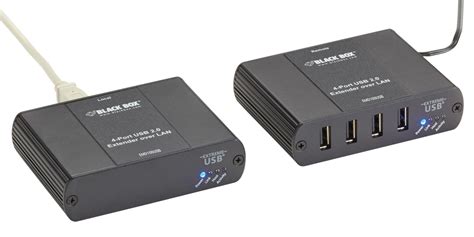 EMD100USB Black Box Extender KVM Over Ethernet 4 Port