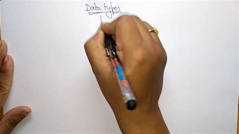 Data Types In C Int And Char Primitive Data Types C Programming Lec 11 Youtube