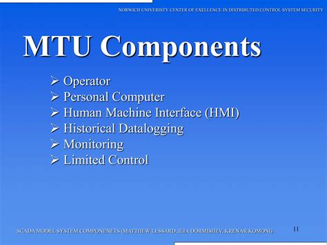 SCADA Model System Components PLC RTU Protocols PPT