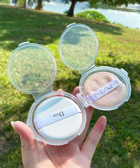 수량별할인 양면 에어 쿠션 퍼프 케이스 휴대용 보관 보관함 메이크업 화장 원형 여행용 2칸 에이블리