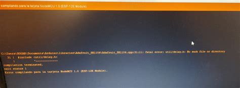 errores con la libreria sh1106 con el esp8266 microcontroladores arduino forum