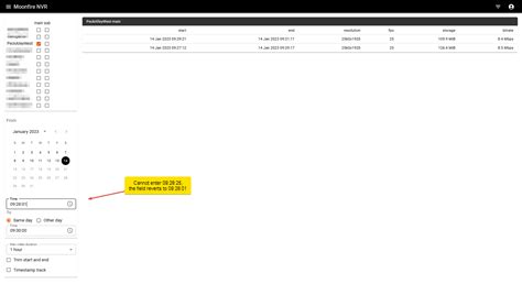 User Interface Time Codes Constrained Issue Scottlamb Moonfire Nvr GitHub