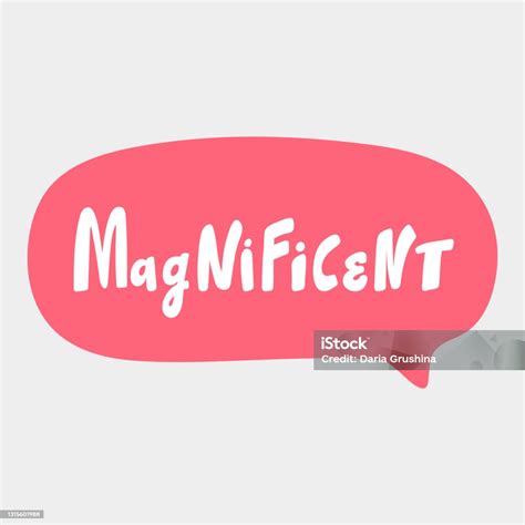 장엄한 손으로 그린 스티커 버블 화이트 스피치 로고 티셔츠 스티커로 노트북 커버에 적합합니다 플랫 스타일로 서예 글자 벡터 그림 2021년에 대한 스톡 벡터 아트 및 기타