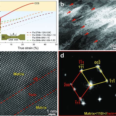 Tem Images Showing The Deformation Microstructures Of The Ccs After The