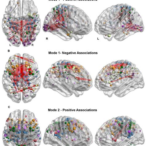 Connectivity Edges Most Strongly Expressed By The Significant Modes