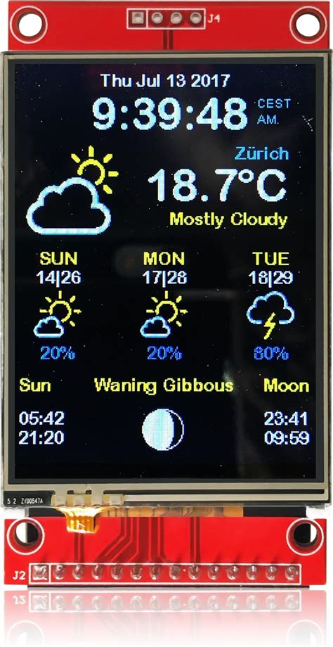 Thingpulse Esp8266 Wifi Color Display Kit Electronics