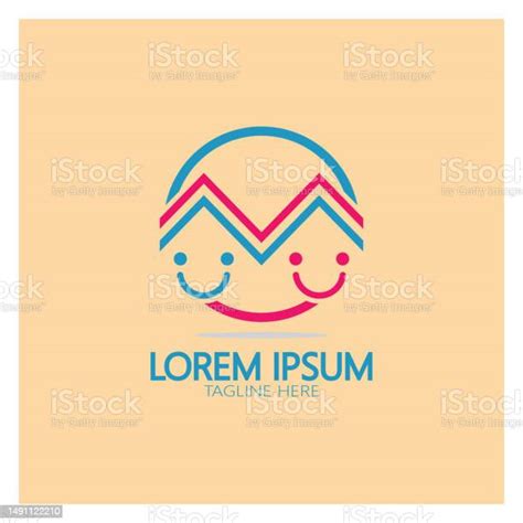 유치원 로고 디자인 간단한 벡터 템플릿 아이콘 일러스트레이션 교육 놀이 그룹 어린이 학습 가정 현대적인 개념의 어린이 학교 0명에 대한 스톡 벡터 아트 및 기타 이미지