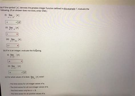 solved a if the symbol denotes the greates integer