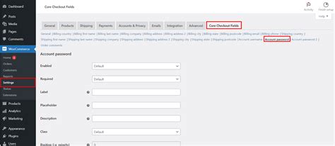 Managing The Account Password Field Wpfactory