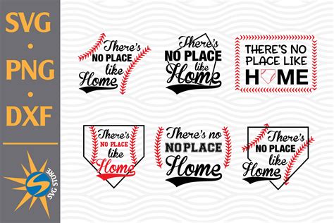 Theres No Place Like Home Baseball Graphic By Svgstoreshop · Creative