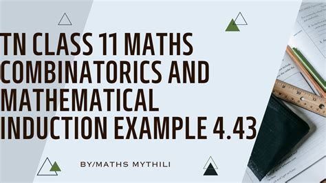 Tn Class 11 Maths Combinatorics And Mathematical Induction Example 443