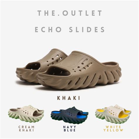 CROCS ECHO COMFORT SLIP ON SLIDES FOR MEN AND WOMEN S3 Shopee
