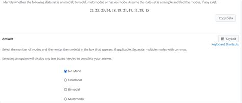 Solved Select The Number Of Modes And Then Enter The Mode S Chegg Com
