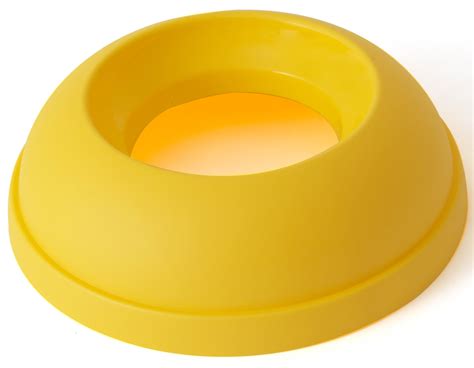 Addis Round Open Top Bin Lid 50 Ltr Yellow