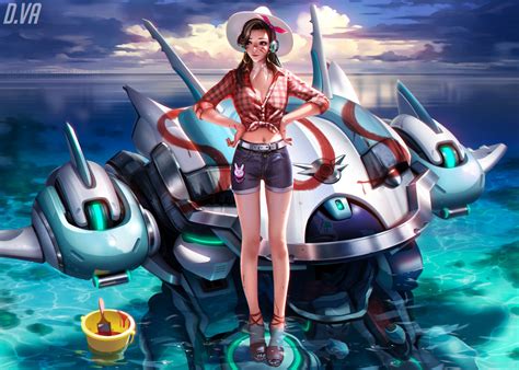 Dva Overwatch Artwork Wallpaper Hd Other 4k Wallpapers Images And