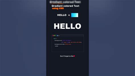 🎨 Create Stunning Gradient Text With Css3 💻🌈shorts Cssanimation