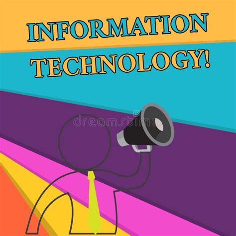 Handwriting Text Information Technology Concept Meaning Use Systems To Store Retrieve Transmit