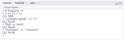 Relational Operators Equal And Not Equal In R And More Built In