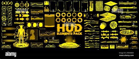Scifi Collection Hud Gui Ui Interface For Gaming App And Vr Design Futuristic Graphic Box