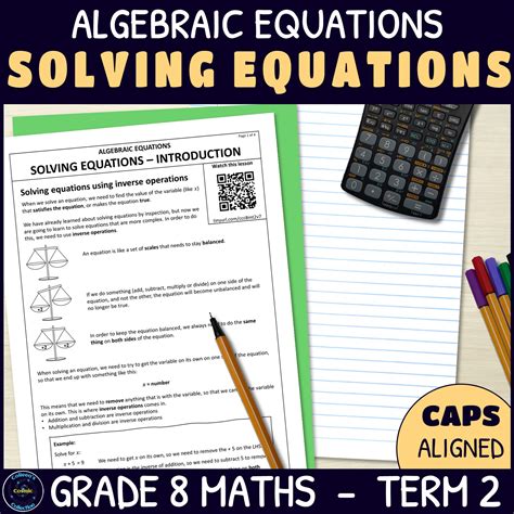 Solving Equations With Brackets Grade 8 Maths Term 2 Lesson 8 Caps